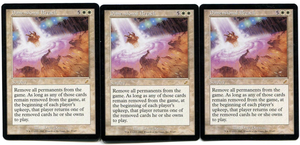 Magic the Gathering Dimensional Breach x3 Scourge Unplayed Rare Card M ...