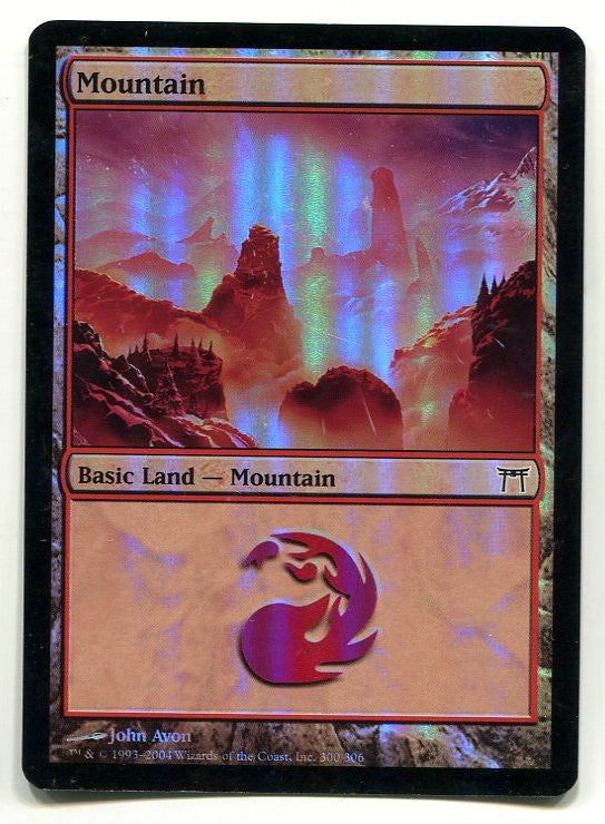 Magic the Gathering Mountain John Avon Art x1 Onslaught FOIL Unplayed ...