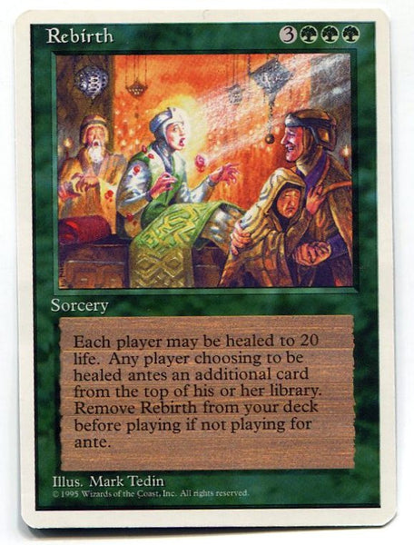Magic the Gathering Rebirth x1 4th Edition Unplayed Rare Card MTG ...