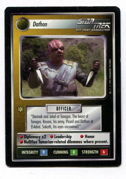Star Trek CCG TCG Alternate Universe WB Black Border Dathon Card ...